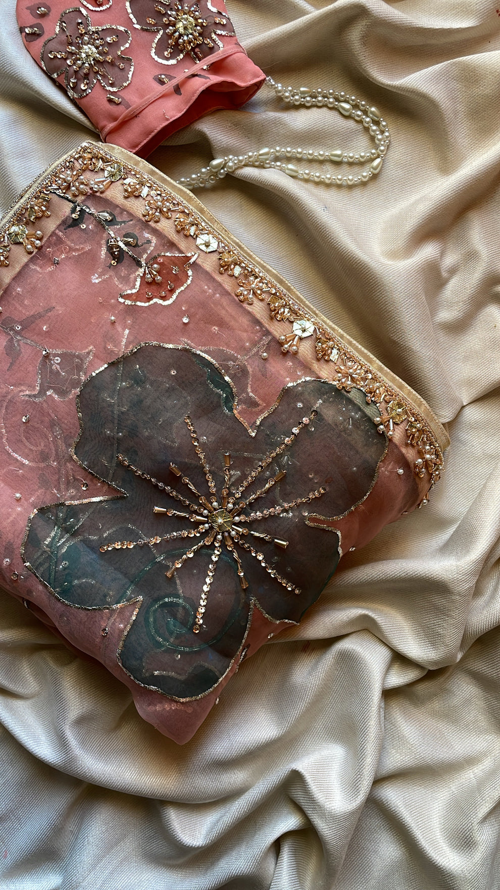 Festive HandPainted Dupatta – Maria Sajjad