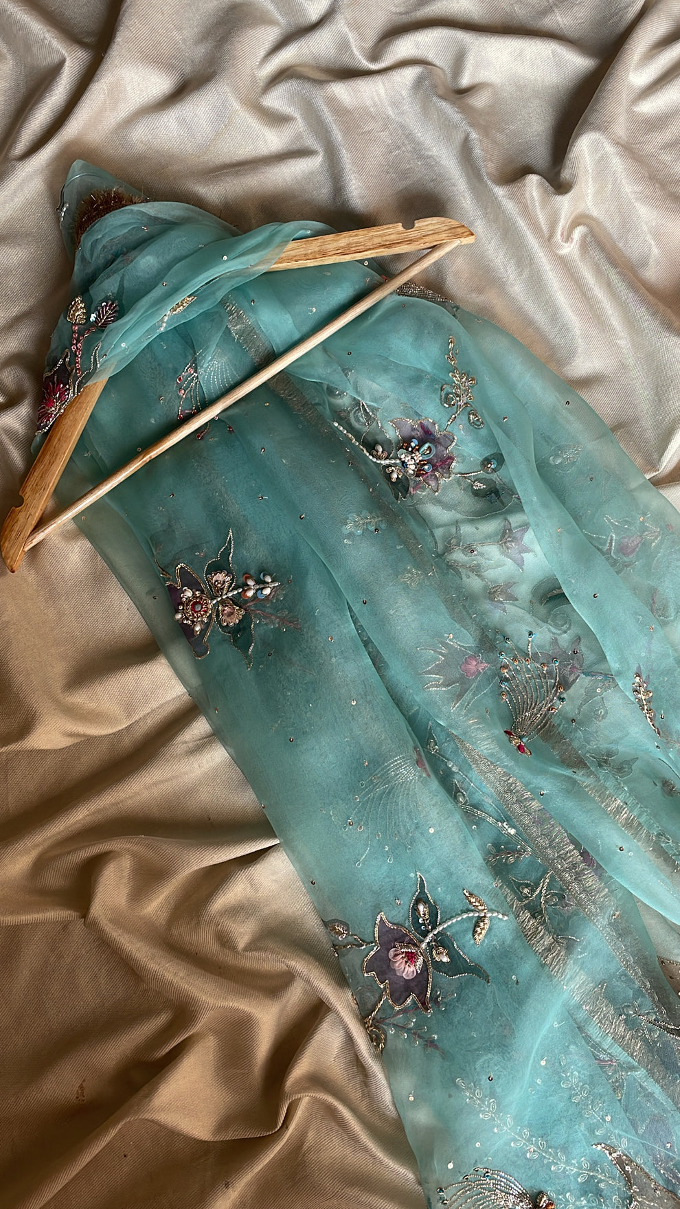 Festive HandPainted Dupatta – Maria Sajjad